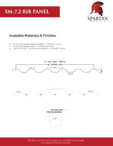 SM-7.2 RIB PANEL – Spartan Metal Panels