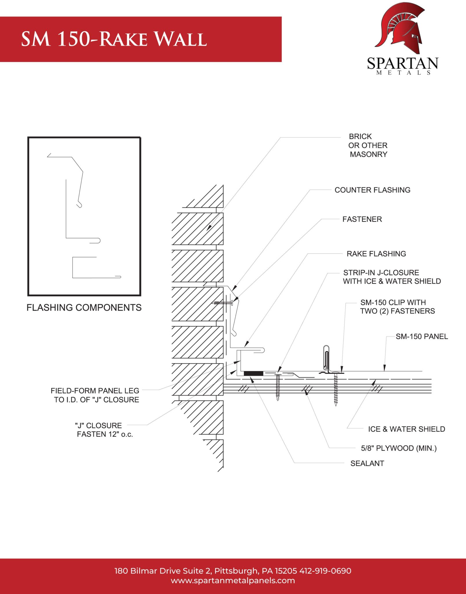 SM 150-Rake Wall – Spartan Metal Panels